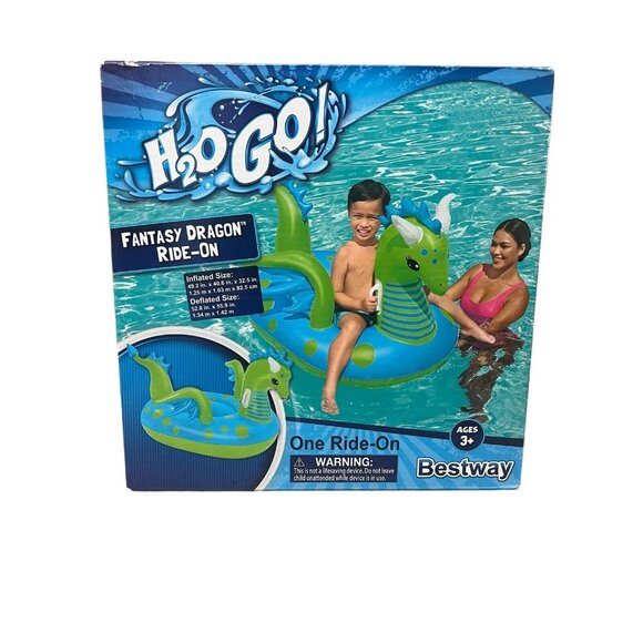 Bestway | Games | Bestway H2o Go Fantasy Dragon Rideon Inflatable Pool ...